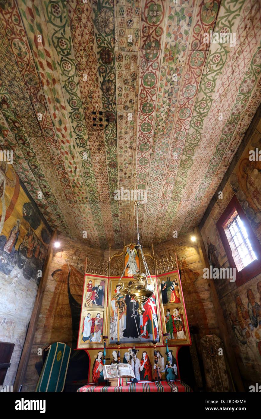 Lipnica Murowana. Malopolska. Poland. St. Leonard's 15th century gothic ...