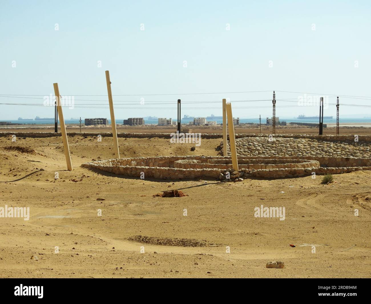 Prophet Moses Springs, Water wells and palms in Sinai Peninsula, Ras ...