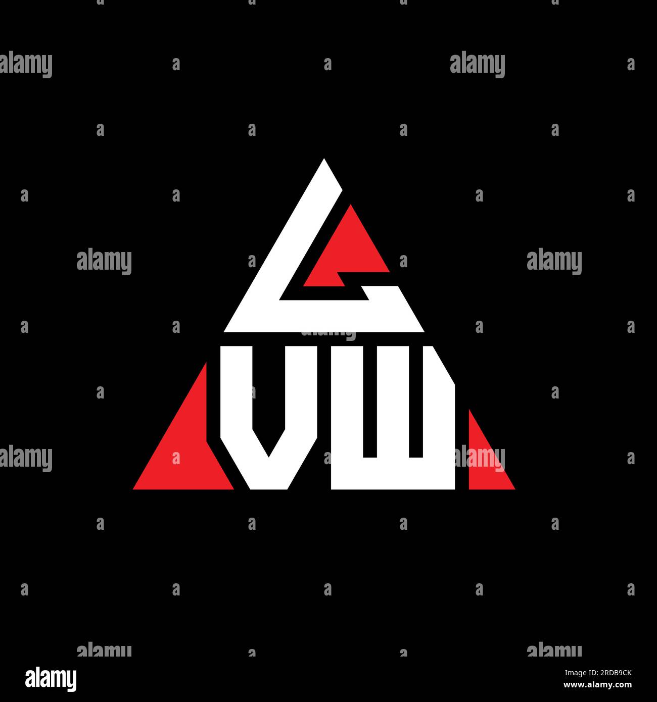 LVW triangle letter logo design with triangle shape. LVW triangle logo ...