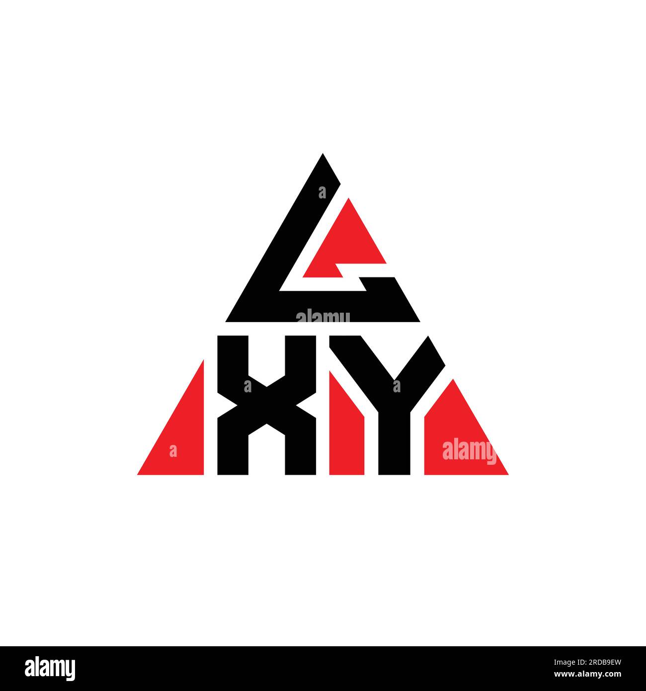 LXY triangle letter logo design with triangle shape. LXY triangle logo ...