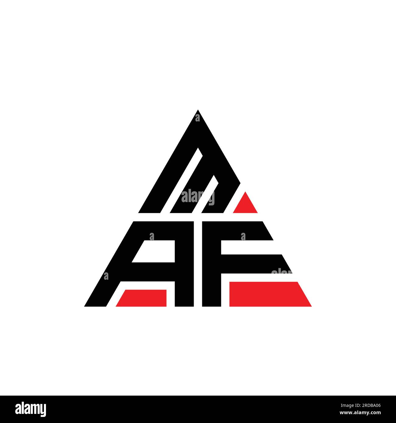 MAF triangle letter logo design with triangle shape. MAF triangle logo ...