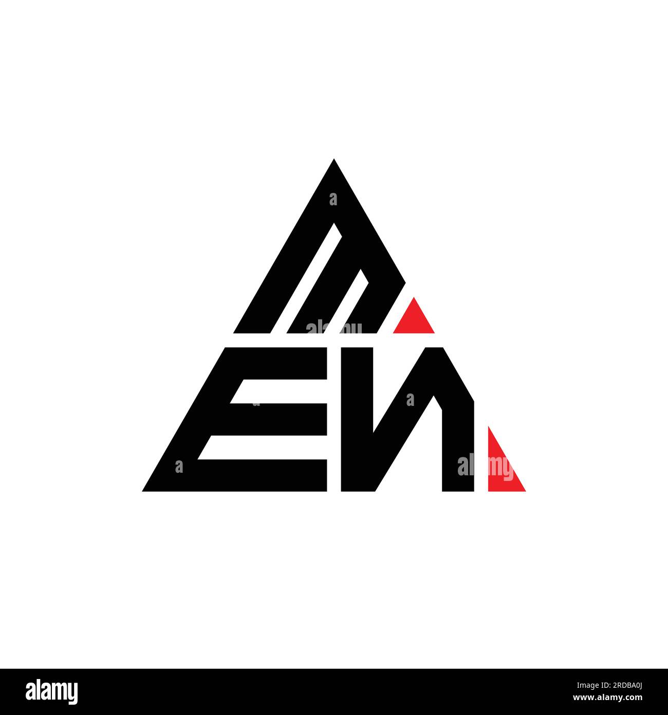 MEN triangle letter logo design with triangle shape. MEN triangle logo ...