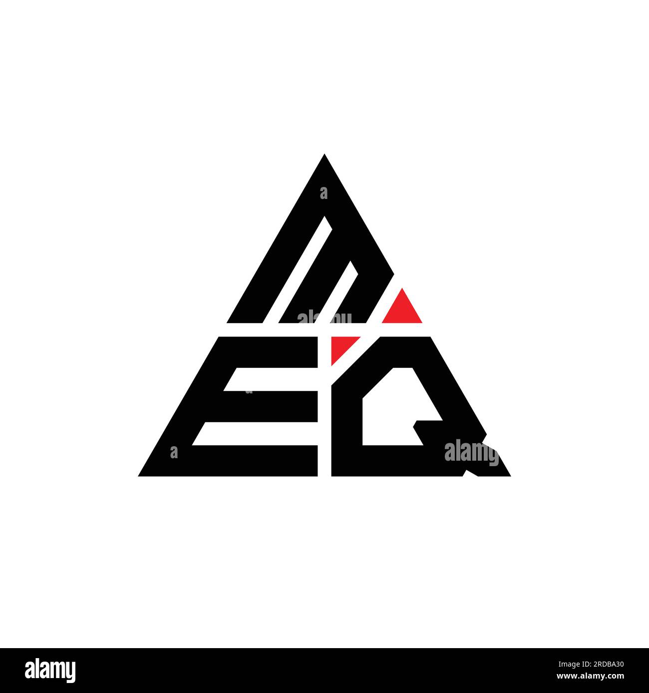 MEQ triangle letter logo design with triangle shape. MEQ triangle logo ...