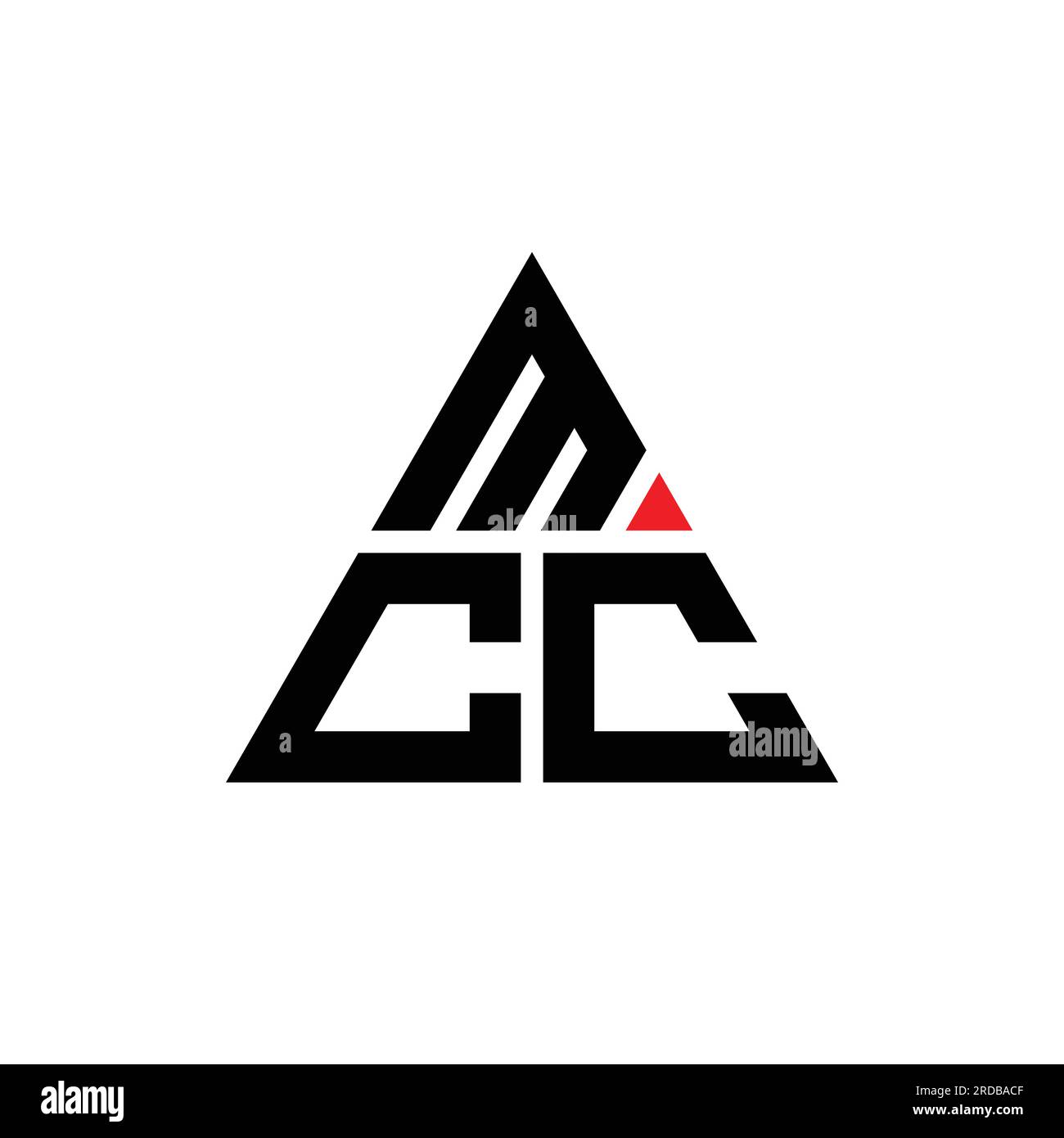 MCC triangle letter logo design with triangle shape. MCC triangle logo ...