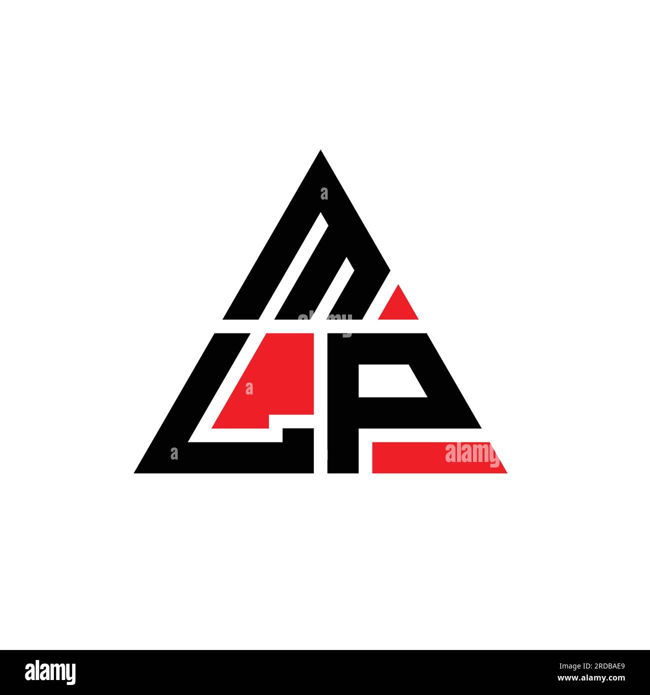 MLP triangle letter logo design with triangle shape. MLP triangle logo design monogram. MLP ...