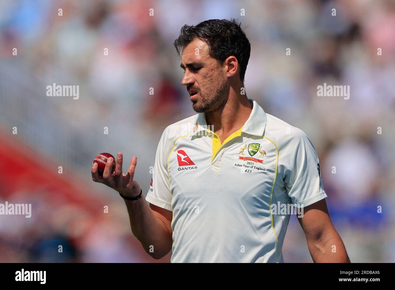 Mitchell Starc of Australia prepares to bowl during the LV= Insurance ...