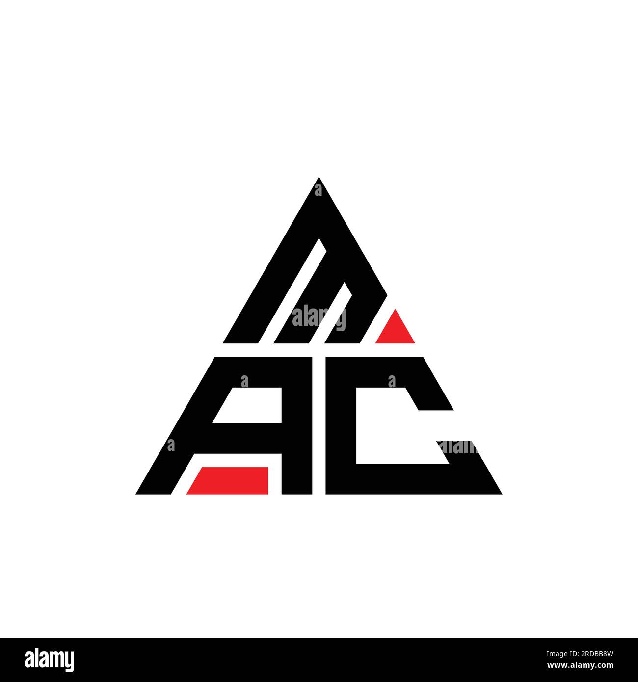 MAC triangle letter logo design with triangle shape. MAC triangle logo ...
