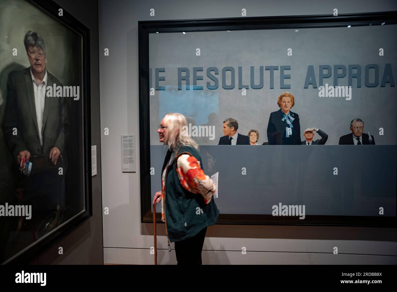 National Portrait Gallery, NPG, London July 2023 New Hanging of art at ...