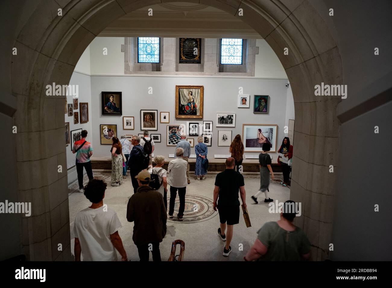 National Portrait Gallery, NPG, London July 2023 New Hanging of art at ...