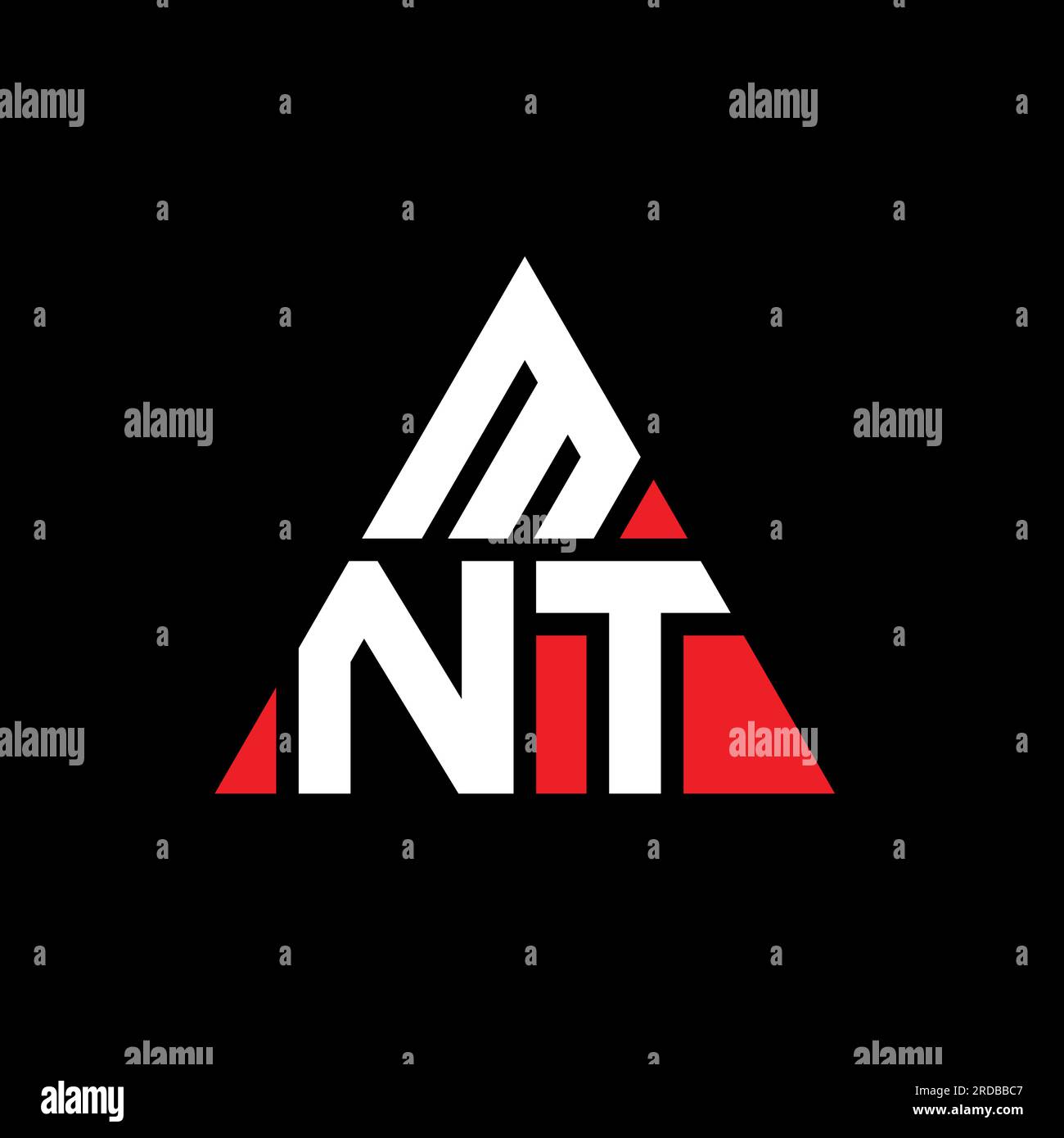 Mnt Triangle Letter Logo Design With Triangle Shape Mnt Triangle Logo Design Monogram Mnt