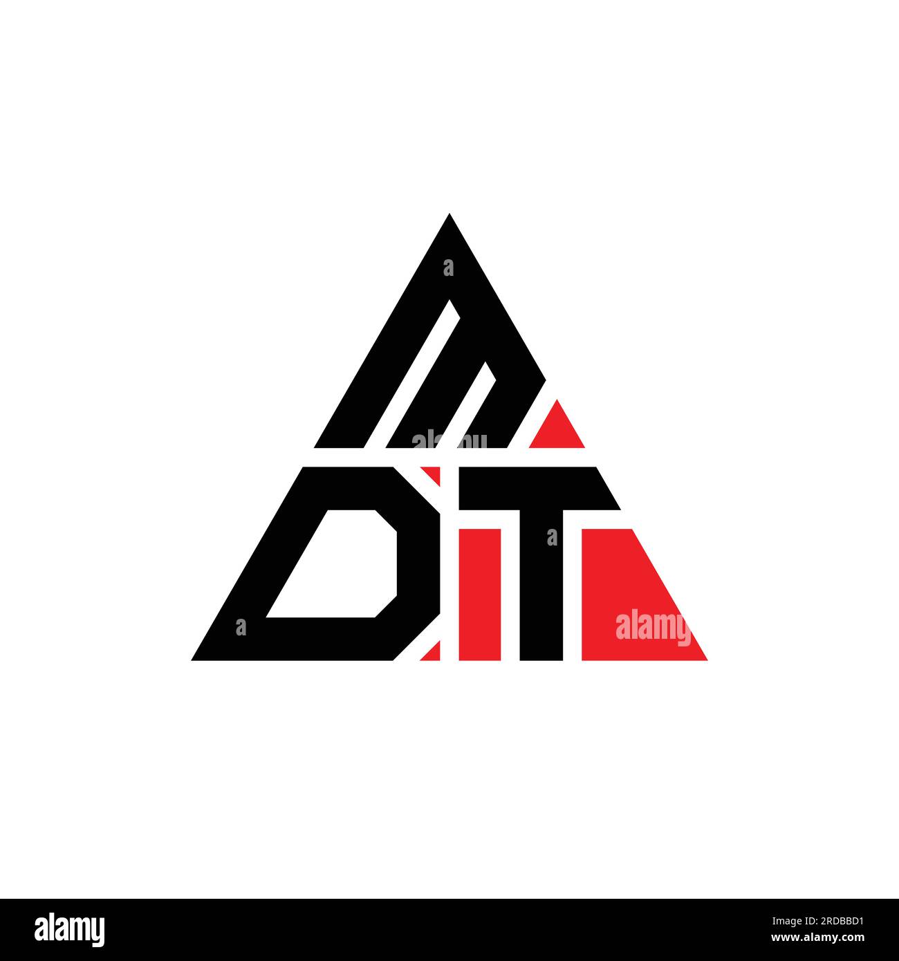 MDT triangle letter logo design with triangle shape. MDT triangle logo ...
