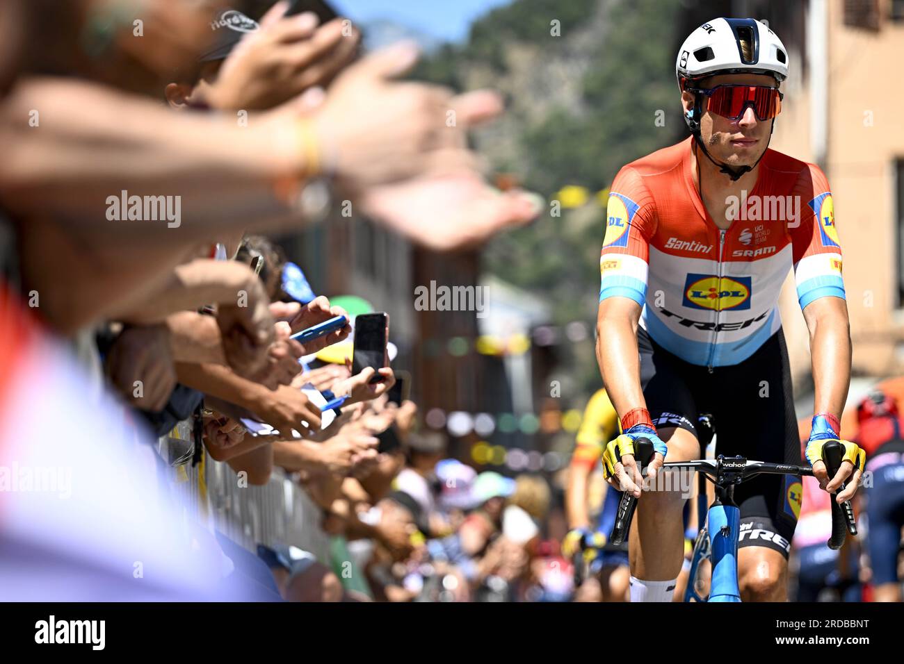 Moutiers, France. 20th July, 2023. Luxembourgian Alex Kirsch of Lidl ...