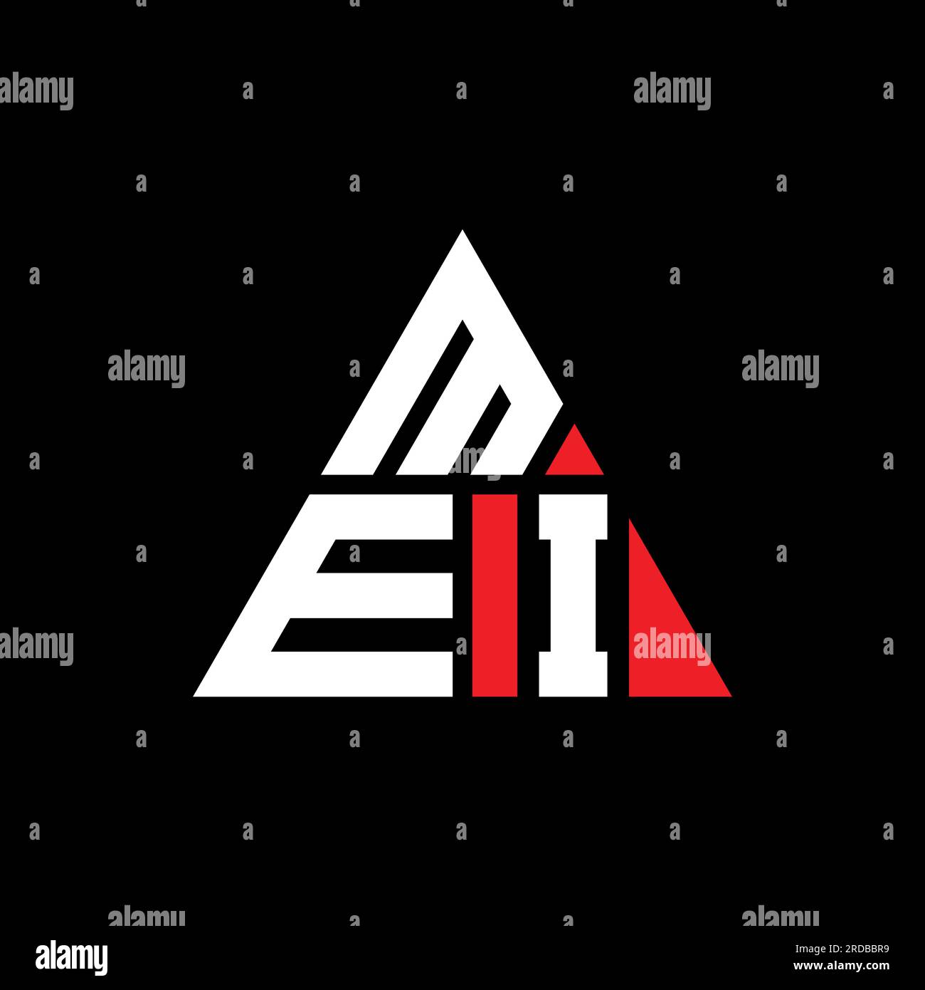 MEI triangle letter logo design with triangle shape. MEI triangle logo ...