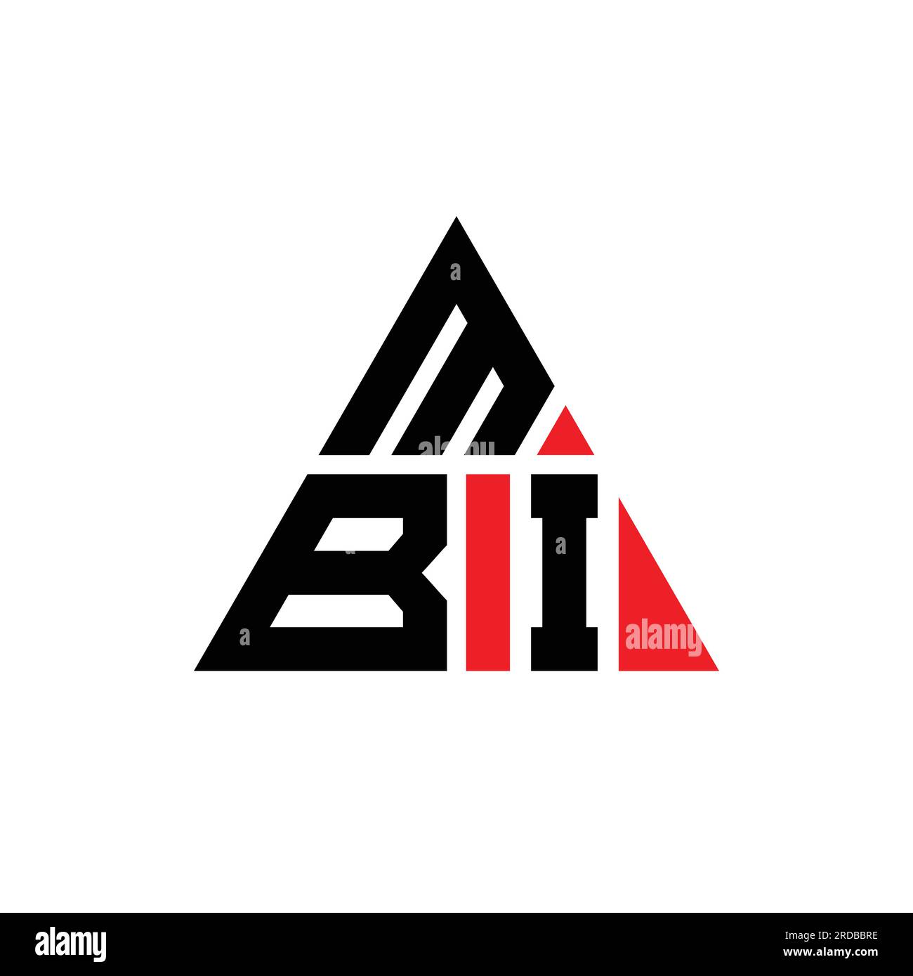 MBI triangle letter logo design with triangle shape. MBI triangle logo ...