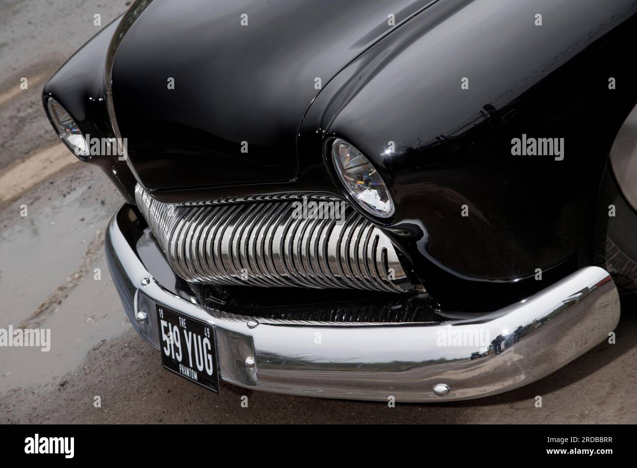 1949 Mercury 'lead sled' traditional low rider custom car Stock Photo ...