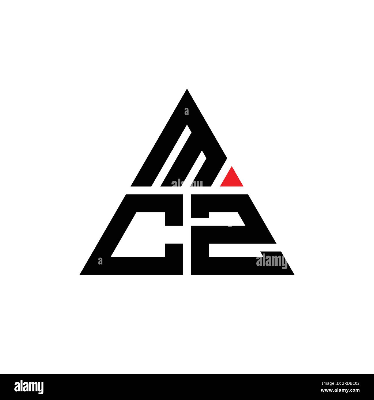 MCZ triangle letter logo design with triangle shape. MCZ triangle logo ...
