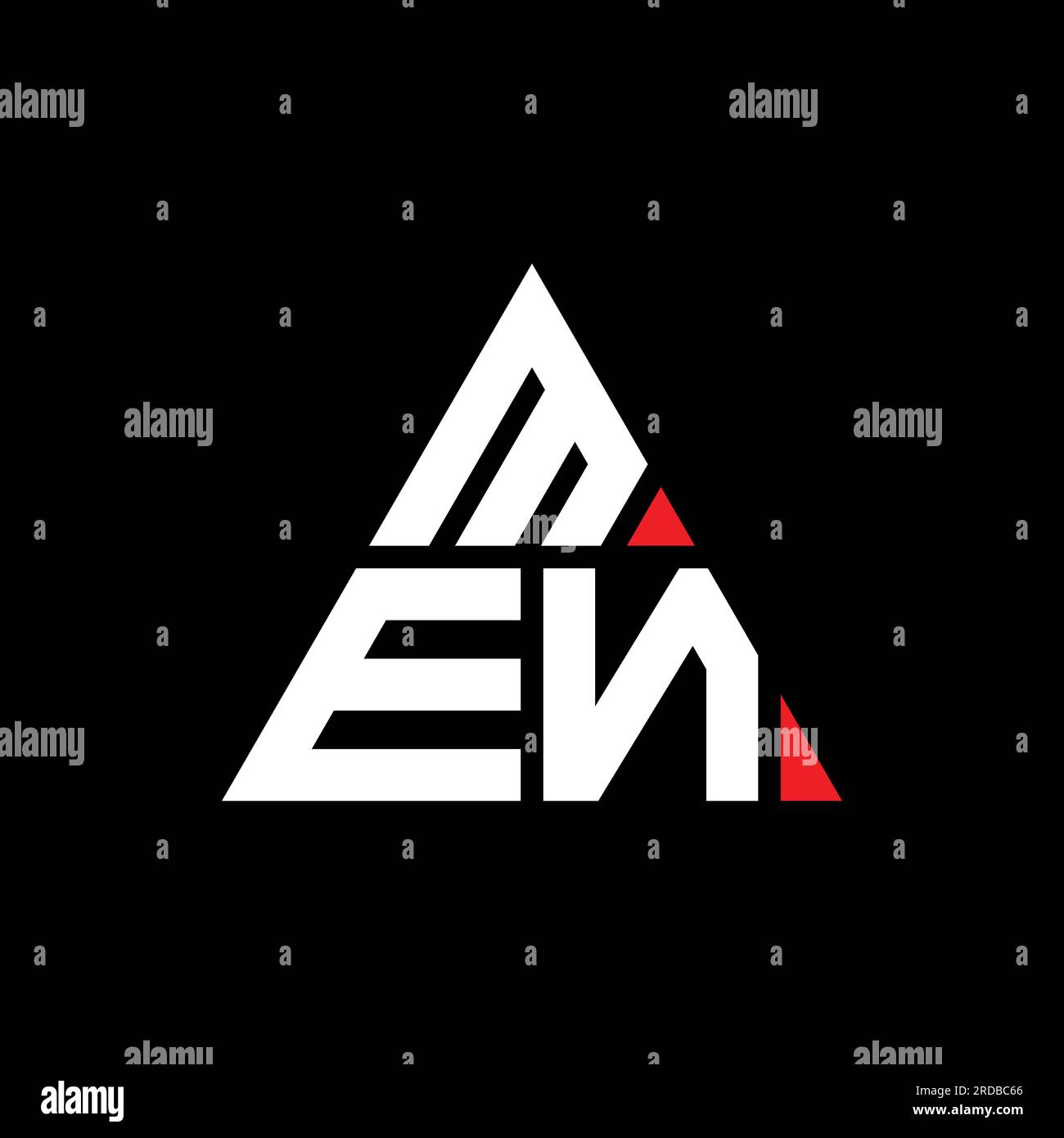 MEN triangle letter logo design with triangle shape. MEN triangle logo ...