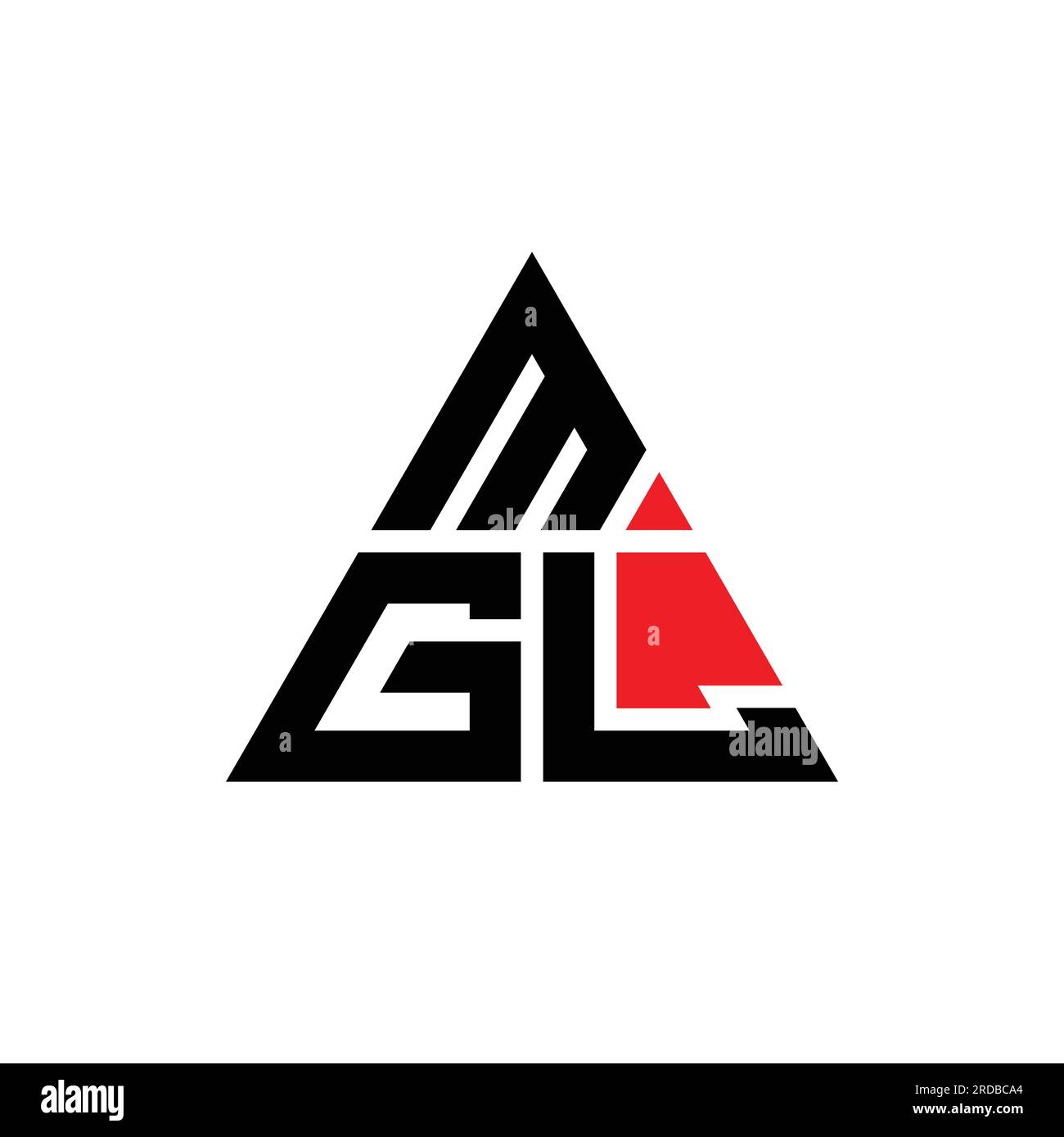 MGL triangle letter logo design with triangle shape. MGL triangle logo ...