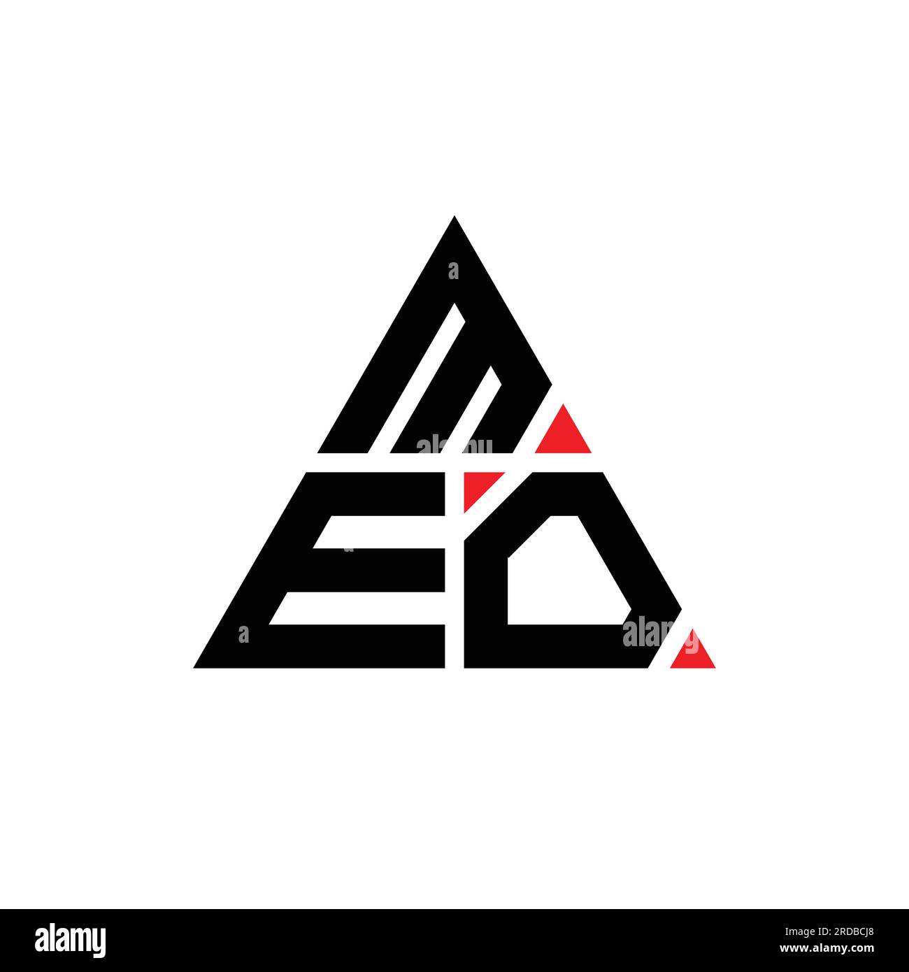 MEO triangle letter logo design with triangle shape. MEO triangle logo ...
