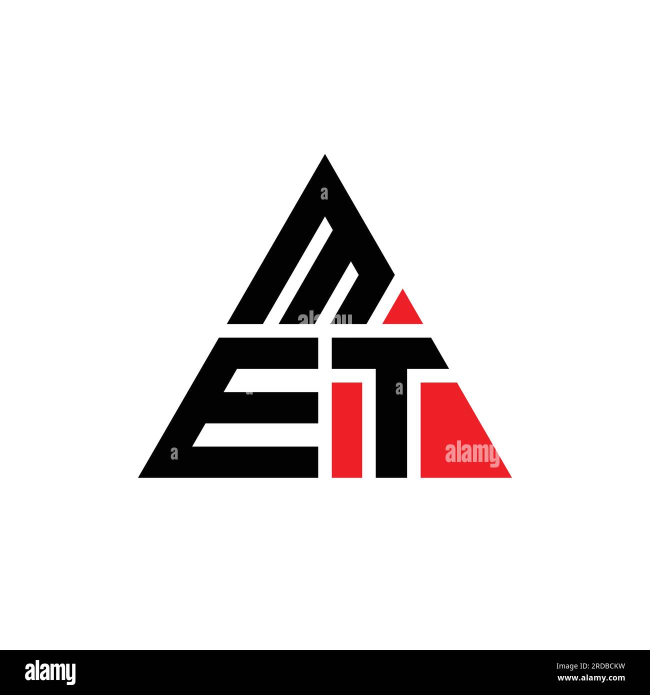 MET triangle letter logo design with triangle shape. MET triangle logo design monogram. MET ...