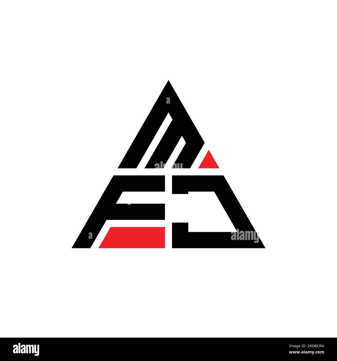 MFJ triangle letter logo design with triangle shape. MFJ triangle logo design monogram. MFJ ...