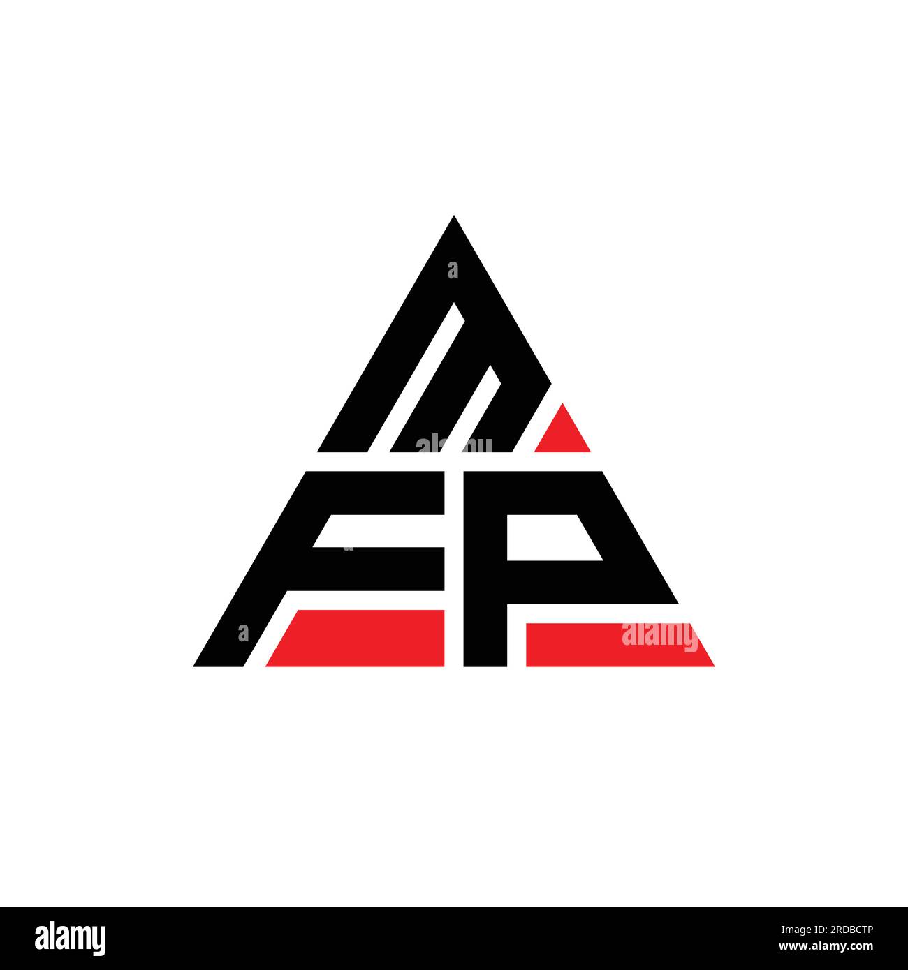 MFP triangle letter logo design with triangle shape. MFP triangle logo ...