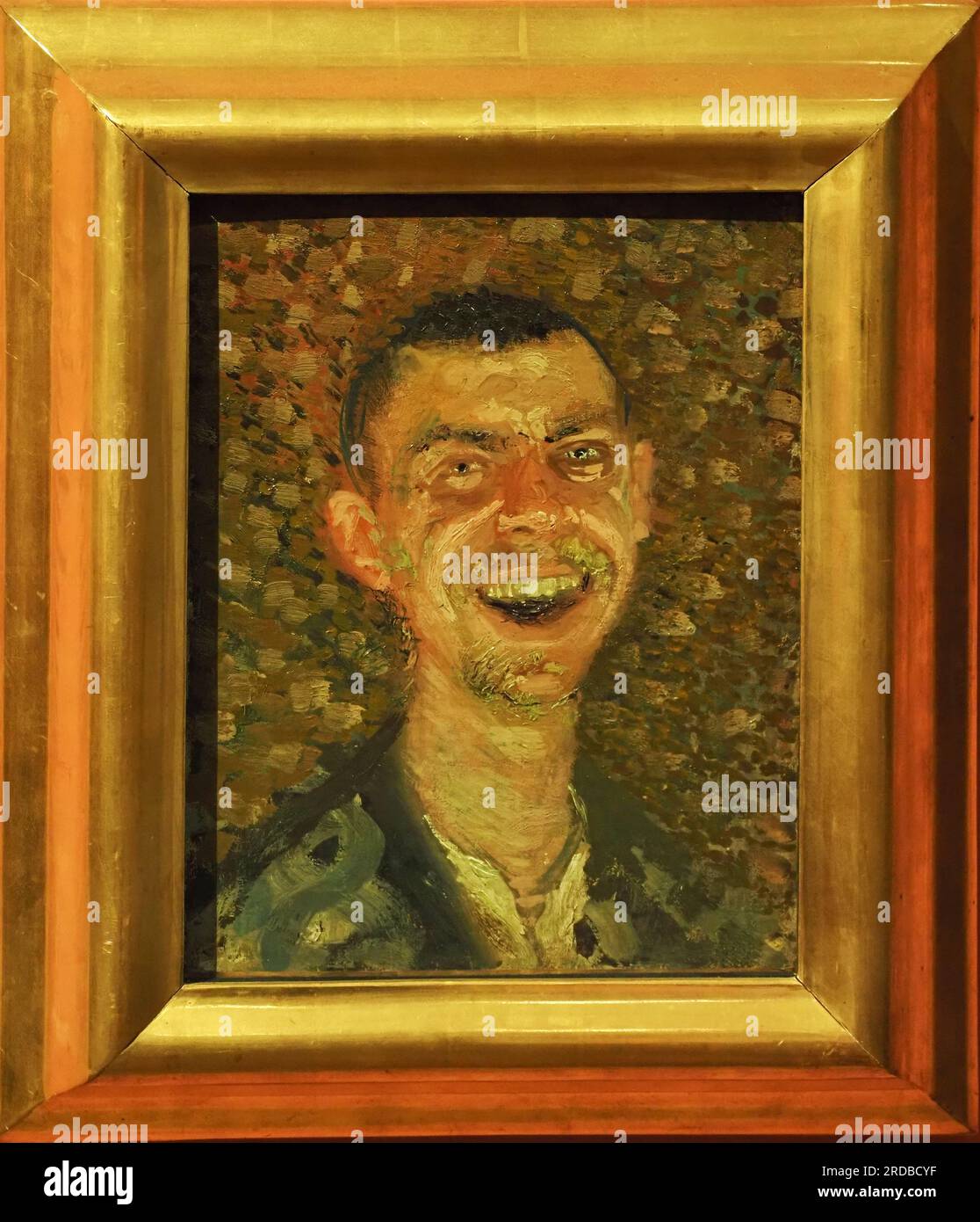 Self Portrait, Laughing, oil on canvas, 1907 / 1908. Creator: Richard ...