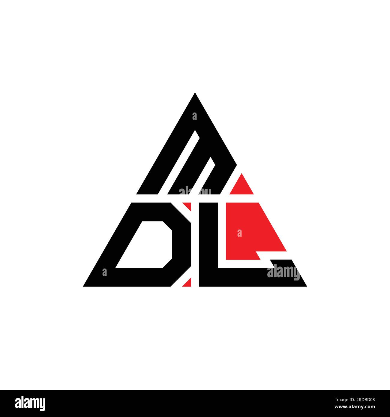 MDL triangle letter logo design with triangle shape. MDL triangle logo ...
