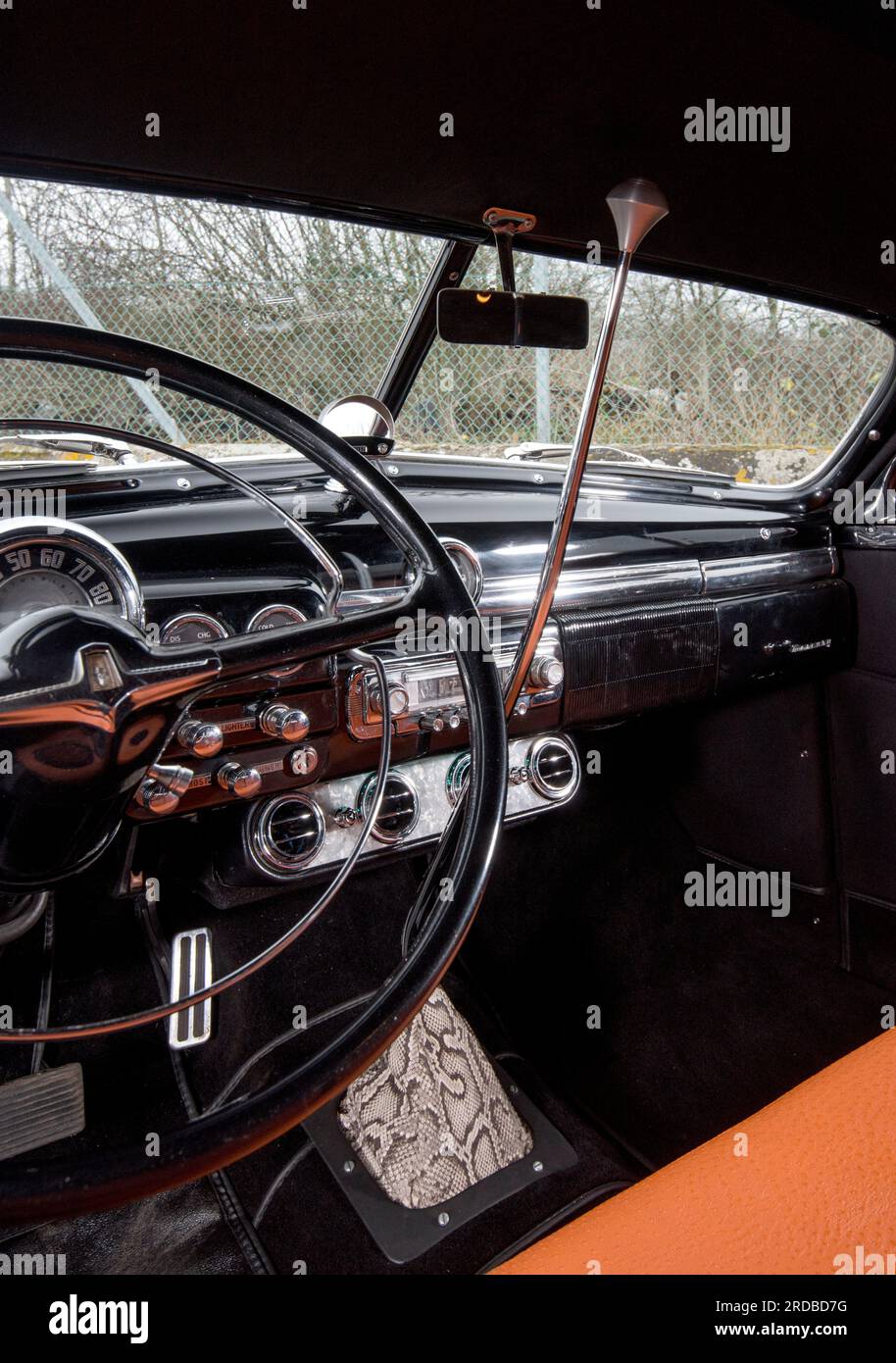 1949 Mercury 'lead sled' traditional low rider custom car Stock Photo ...