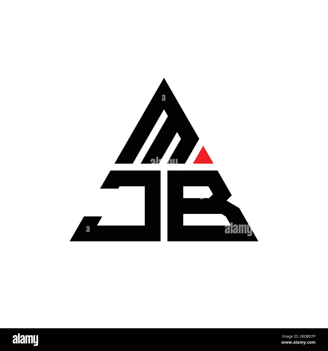 MJB triangle letter logo design with triangle shape. MJB triangle logo ...