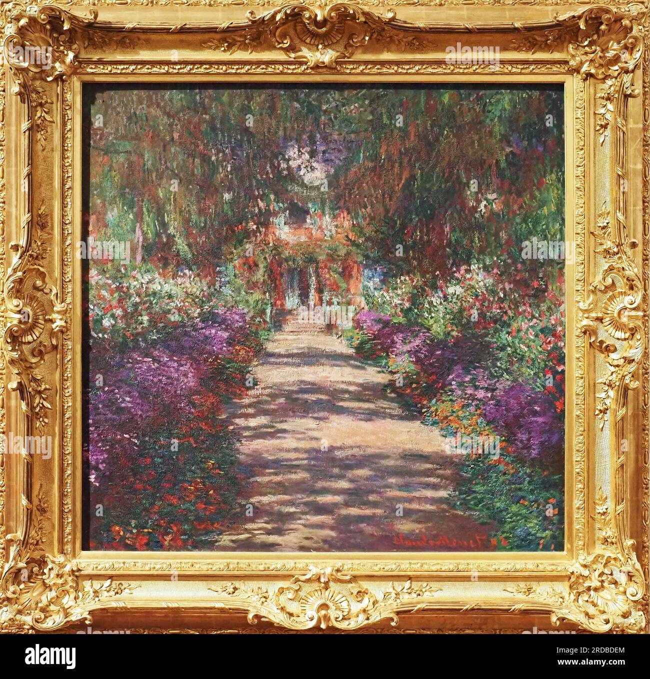 Path in Monet's Garden in Giverny, oil on canvas, 1902. Creator: Claude ...