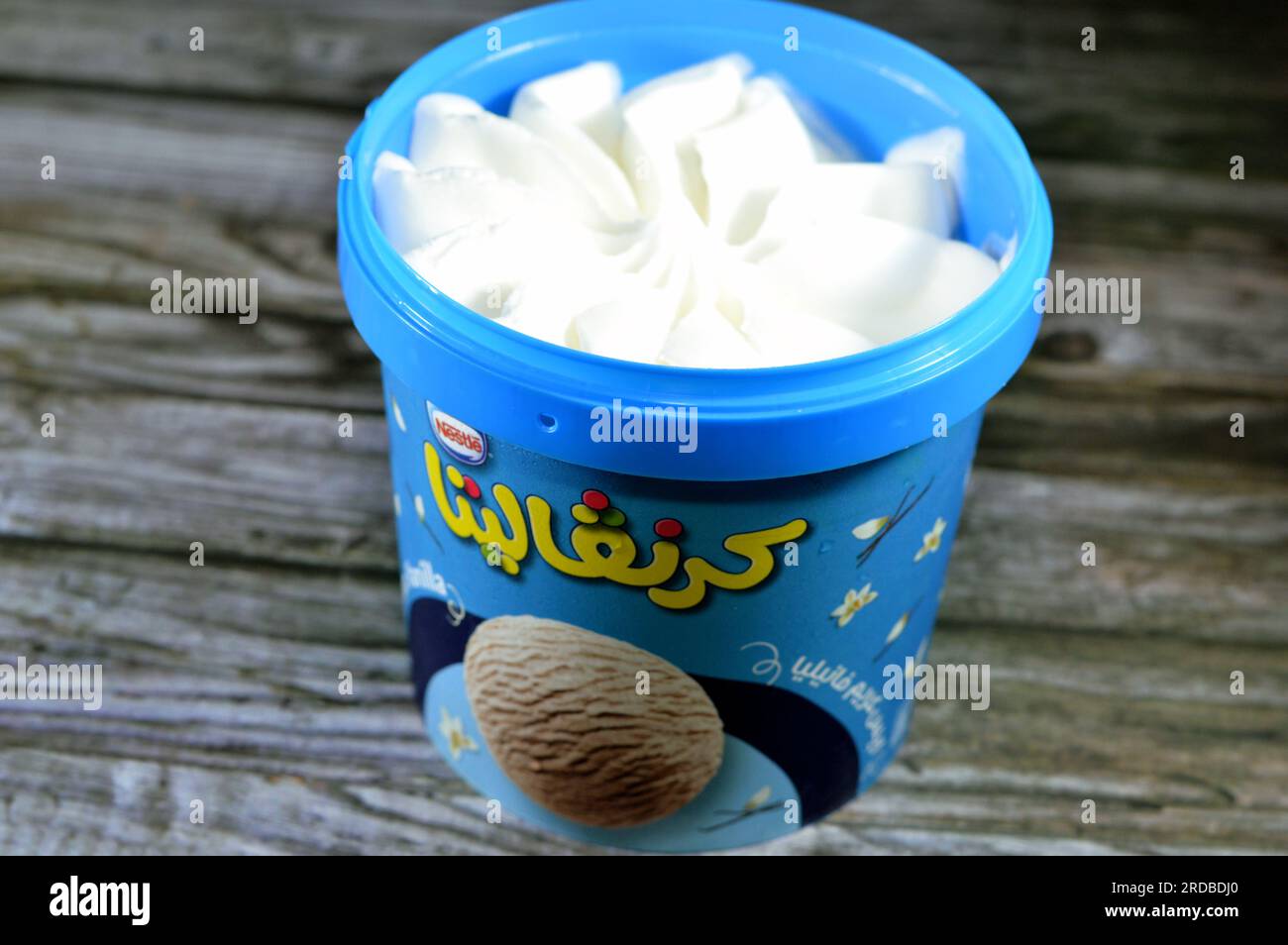 Cairo, Egypt, July 6 2023: Carnavalita Ice-Cream Vanilla from Nestle ...