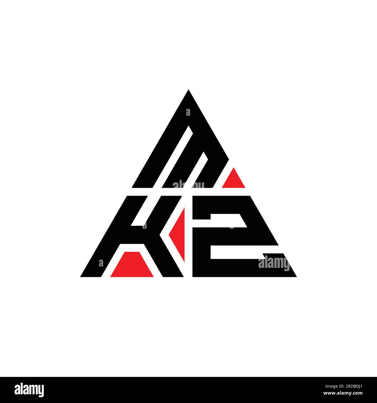 MKZ triangle letter logo design with triangle shape. MKZ triangle logo ...