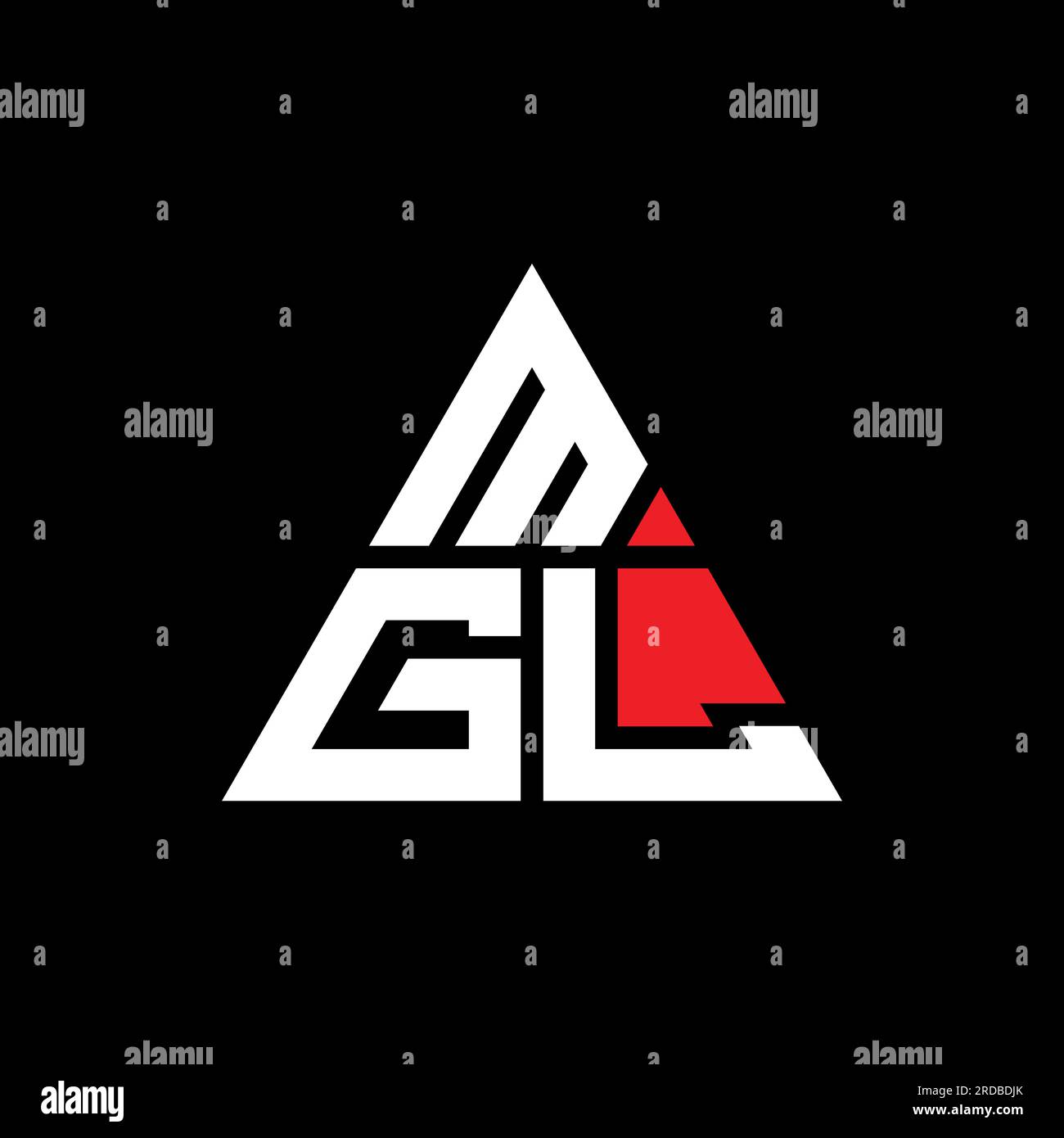MGL triangle letter logo design with triangle shape. MGL triangle logo ...