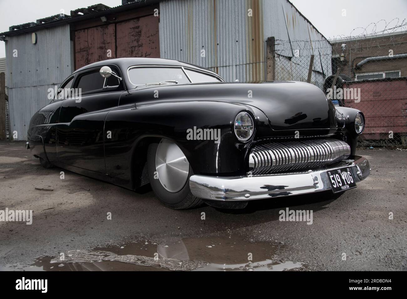 1949 Mercury 'lead sled' traditional low rider custom car Stock Photo ...