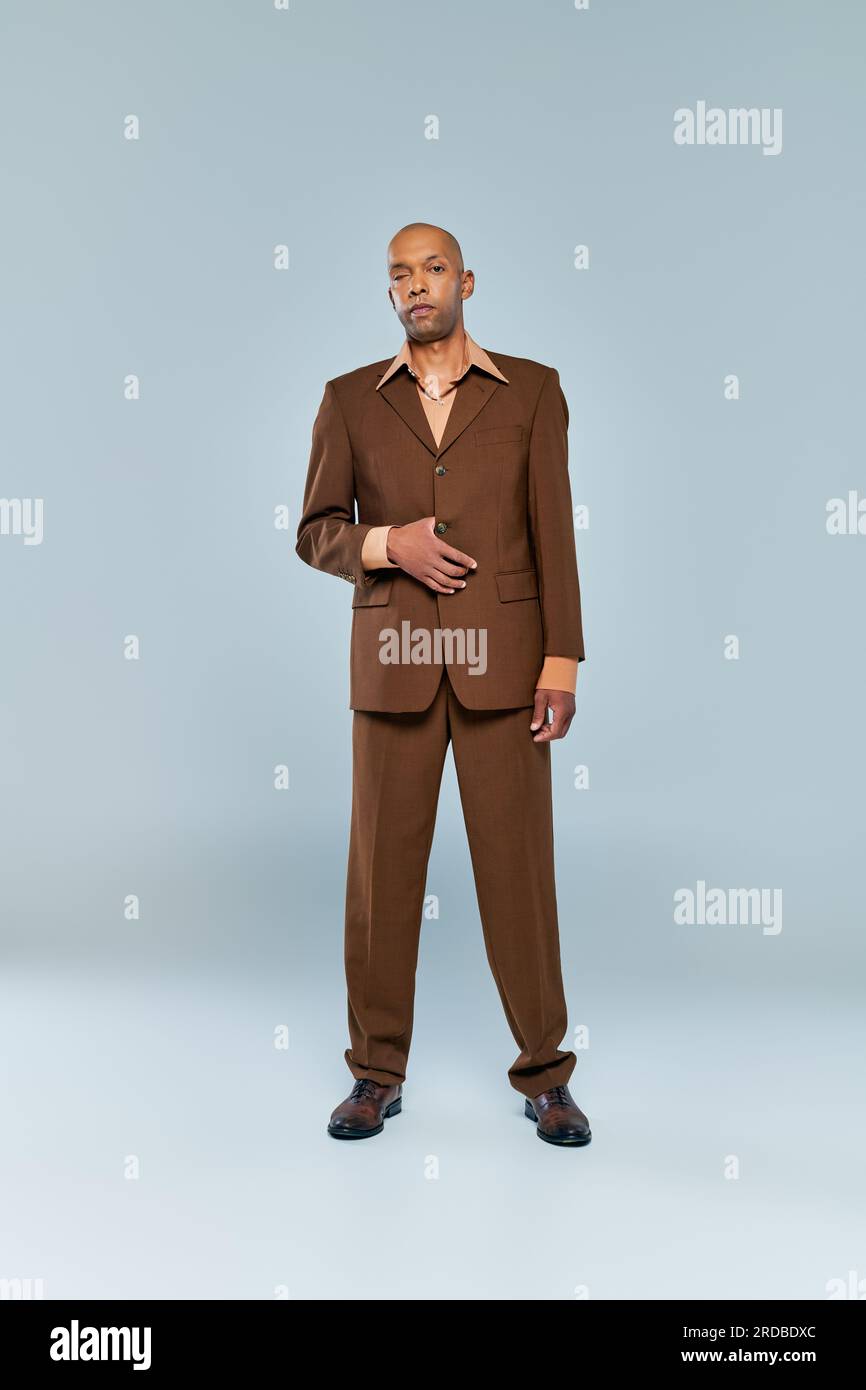 chronic illness, bold african american man with myasthenia gravis ...