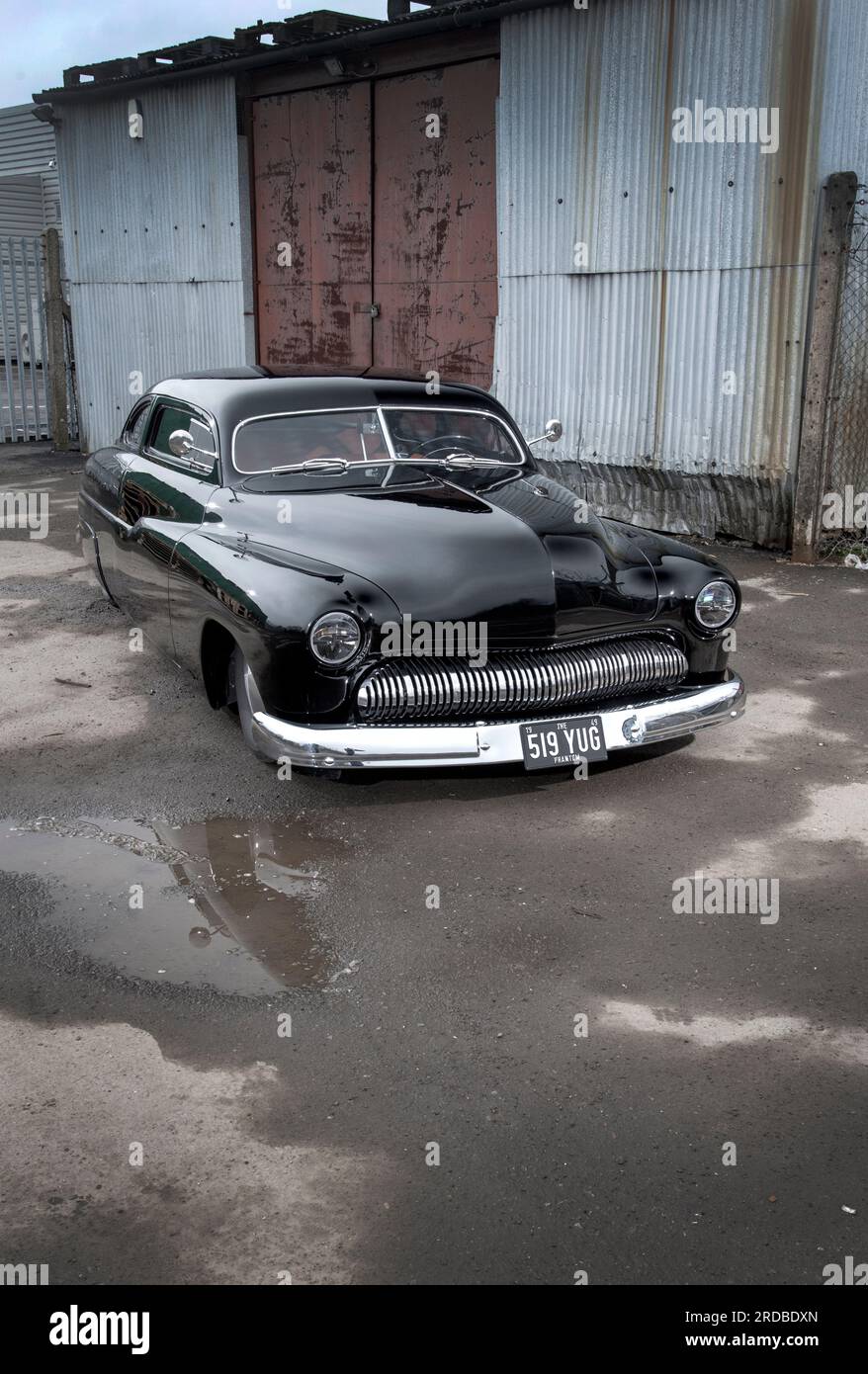 1949 Mercury 'lead sled' traditional low rider custom car Stock Photo ...