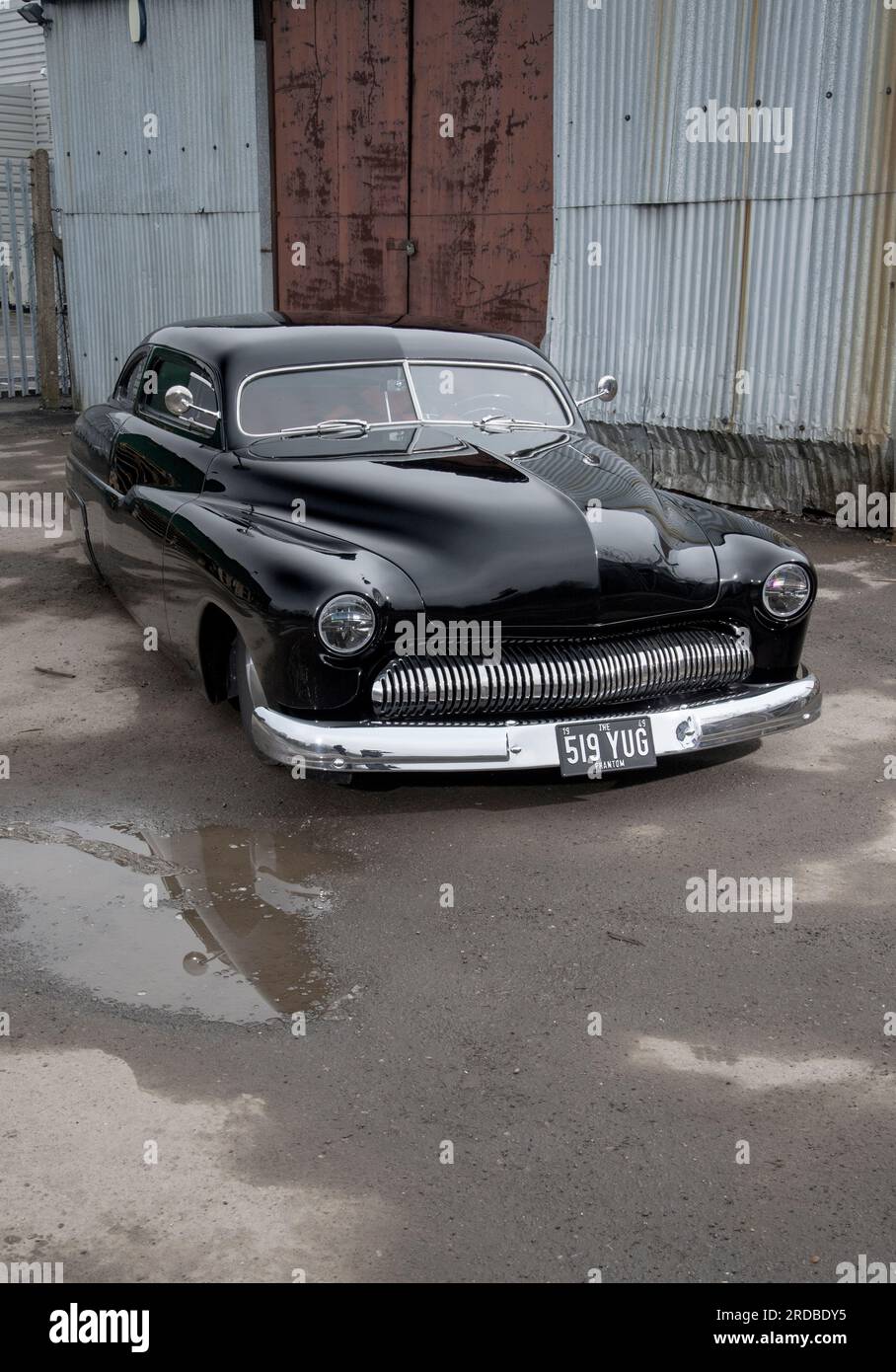 1949 Mercury 'lead sled' traditional low rider custom car Stock Photo ...