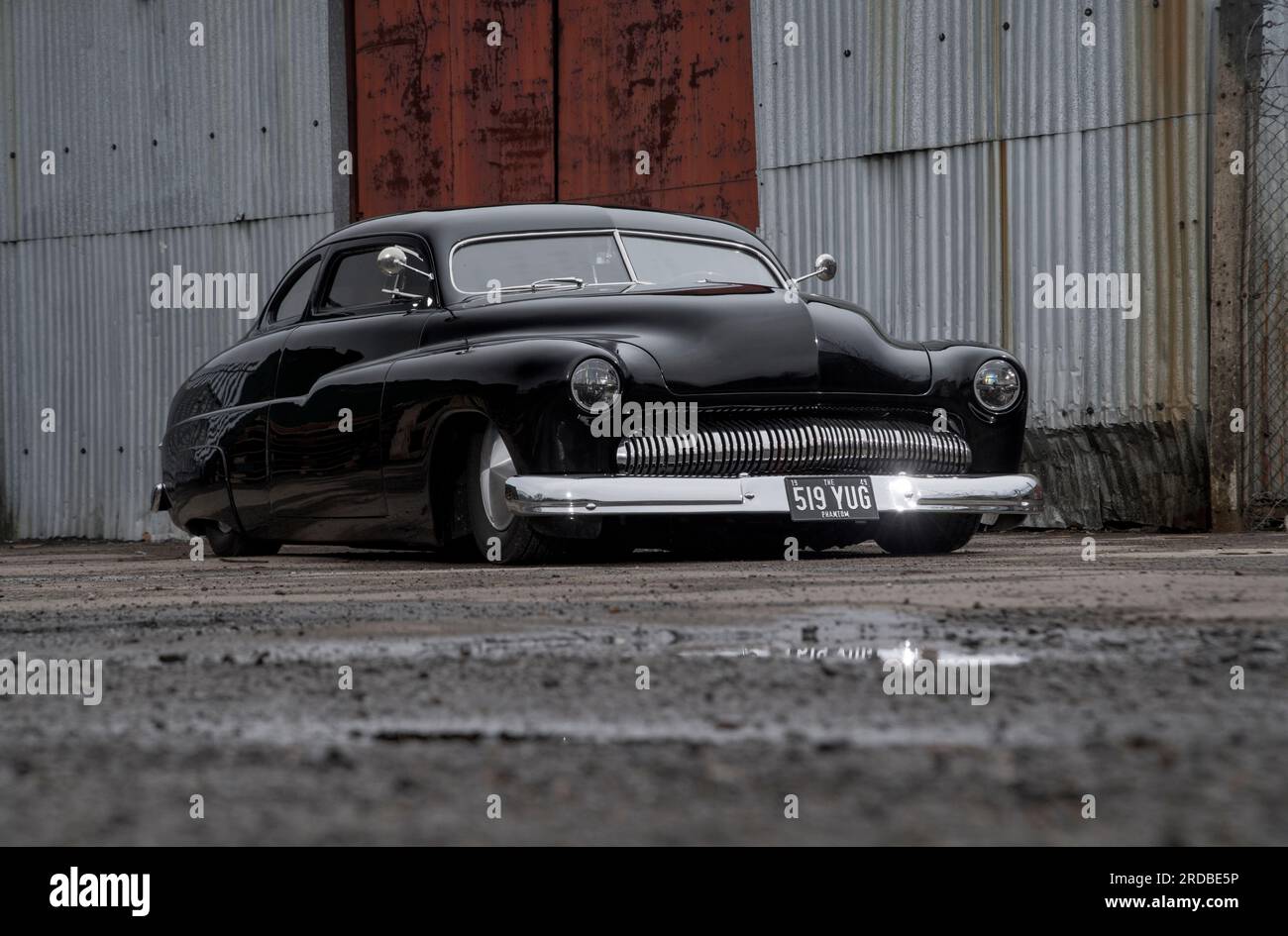 1949 Mercury 'lead sled' traditional low rider custom car Stock Photo ...