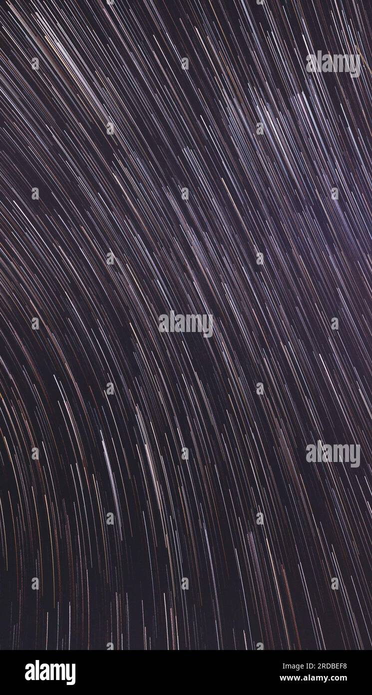 Bewitching Illusion Of Star Trails. Hyper. Spin Of Unusu Stock Photo ...