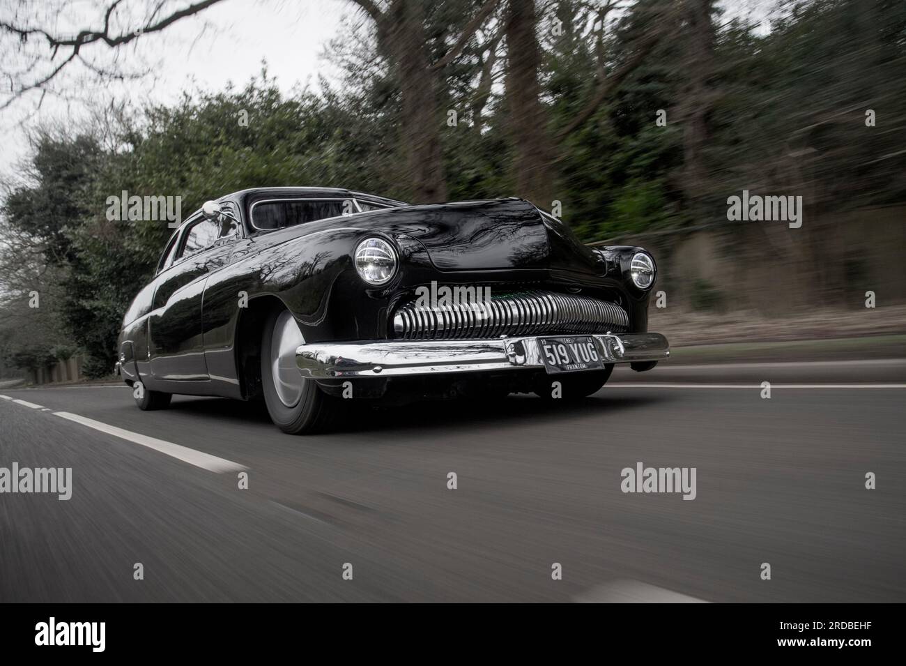 1949 Mercury 'lead sled' traditional low rider custom car Stock Photo ...