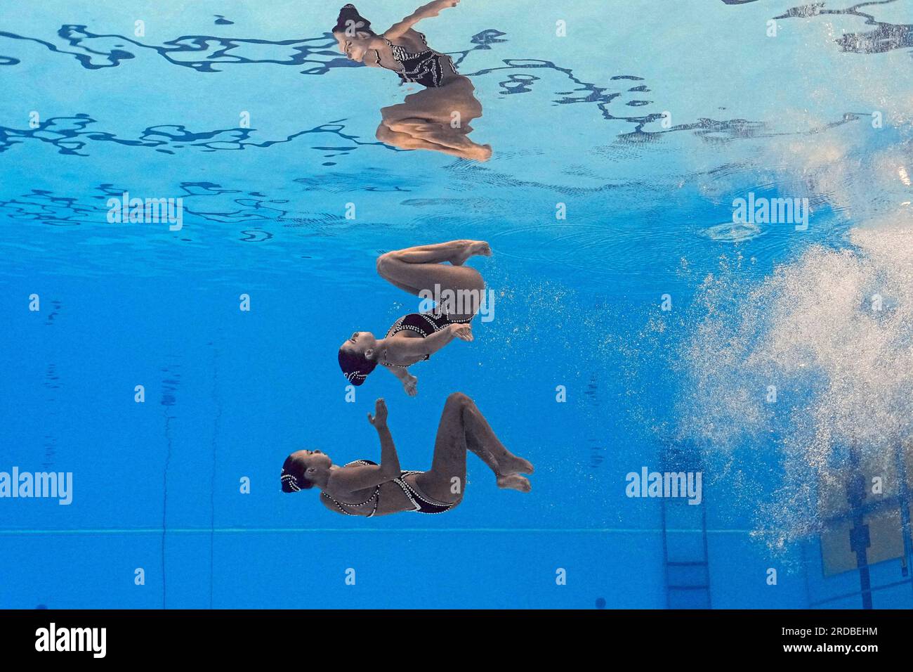 Ruby Remati and Megumi Field, of United States, compete in the duet ...