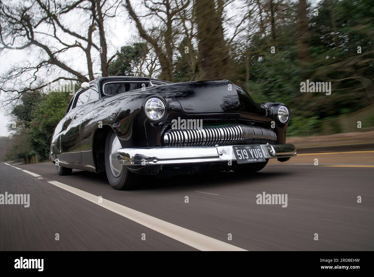 1949 Mercury 'lead sled' traditional low rider custom car Stock Photo ...