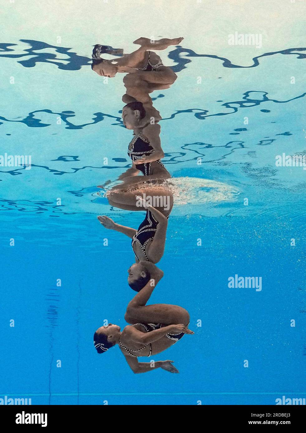 Ruby Remati and Megumi Field, of United States, compete in the duet ...