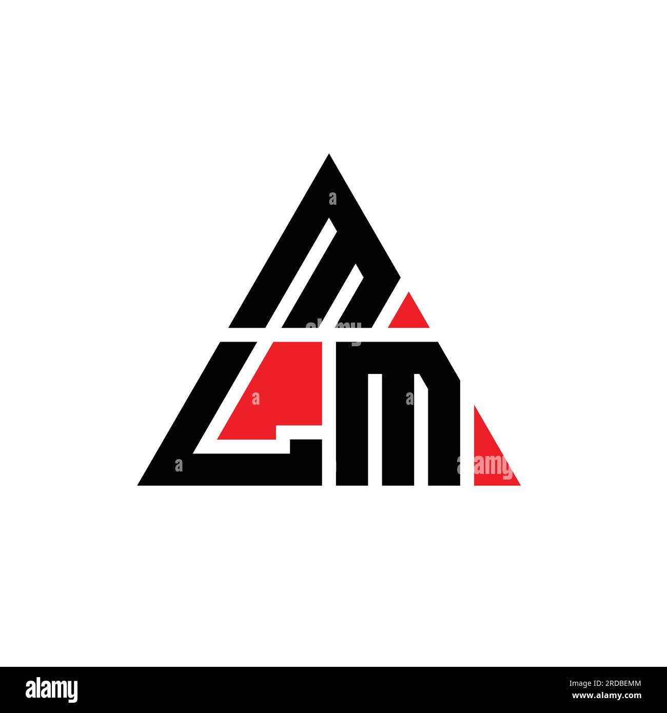 MLM triangle letter logo design with triangle shape. MLM triangle logo design monogram. MLM ...