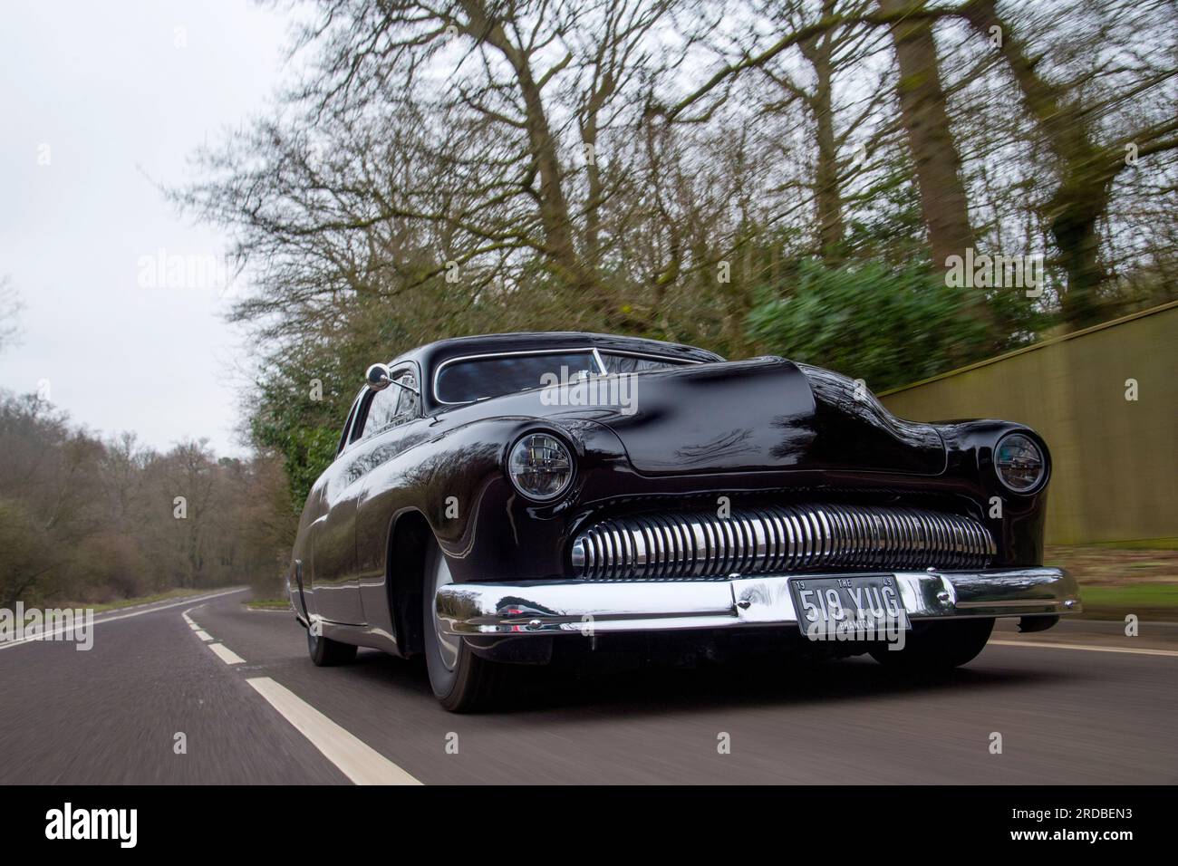 1949 Mercury 'lead sled' traditional low rider custom car Stock Photo ...