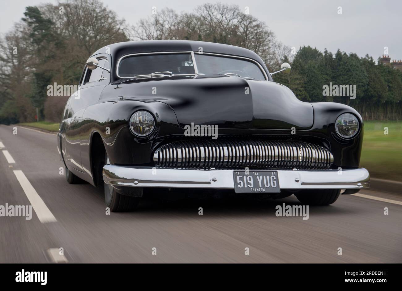1949 Mercury 'lead sled' traditional low rider custom car Stock Photo ...