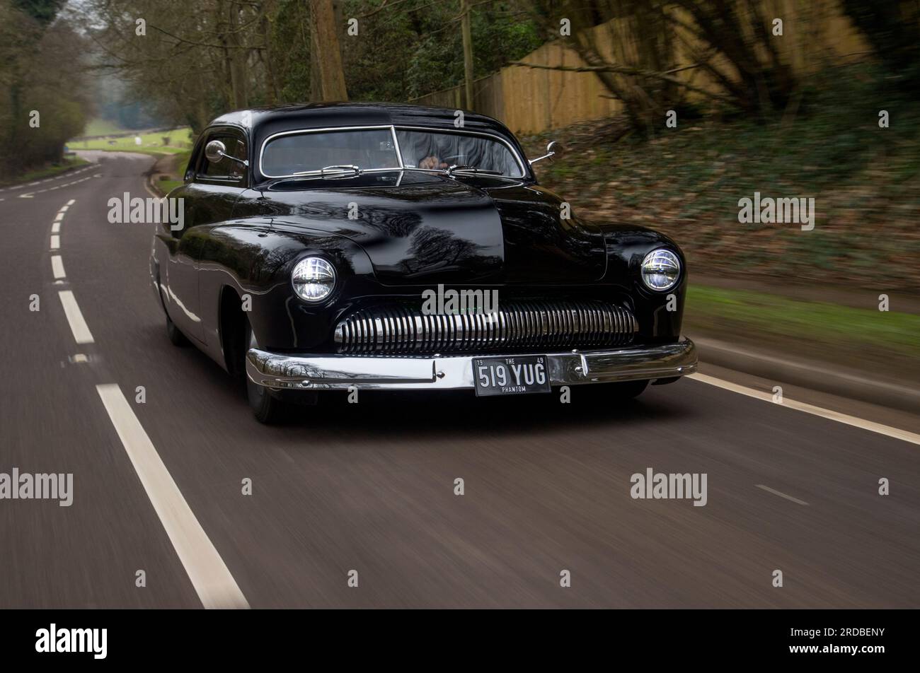 1949 Mercury 'lead sled' traditional low rider custom car Stock Photo ...