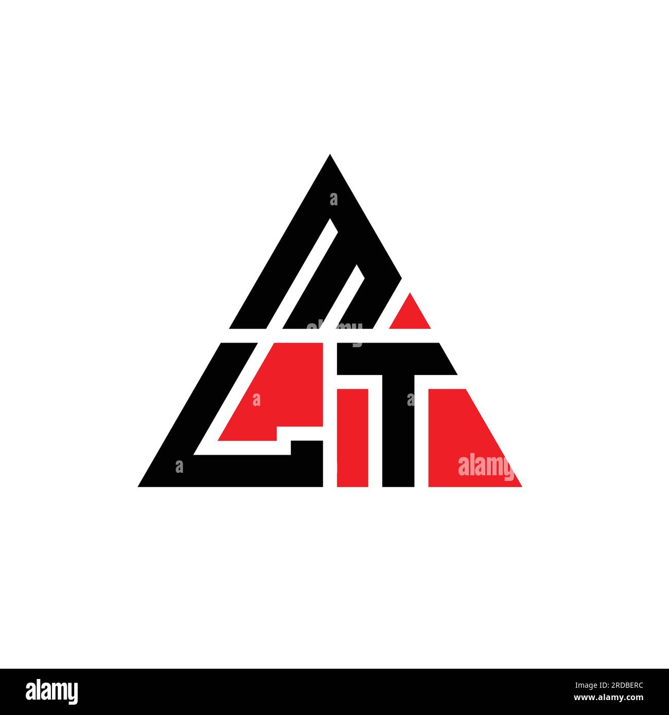 MLT triangle letter logo design with triangle shape. MLT triangle logo ...