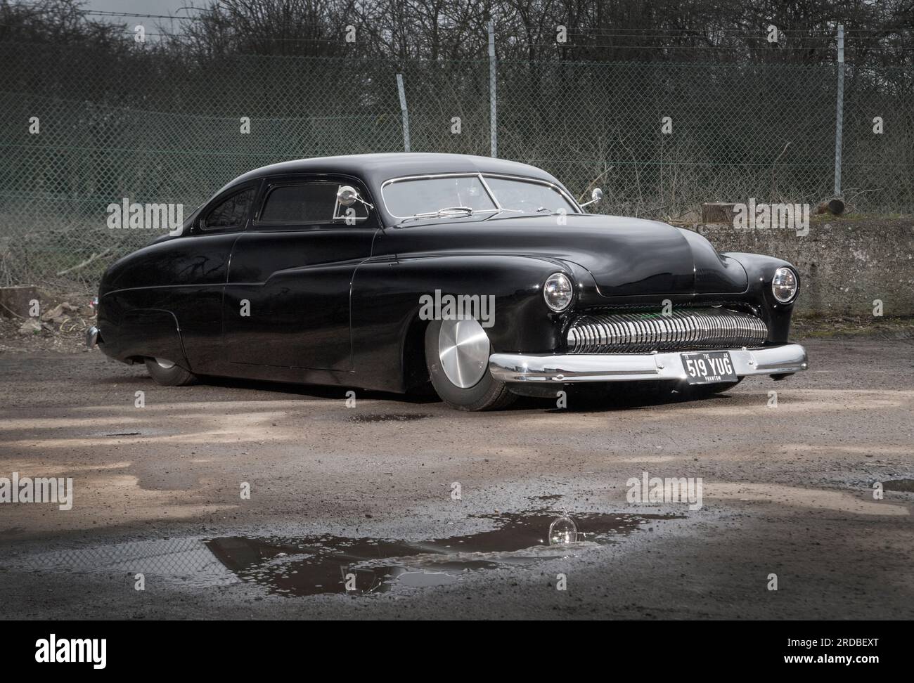 1949 Mercury 'lead sled' traditional low rider custom car Stock Photo ...